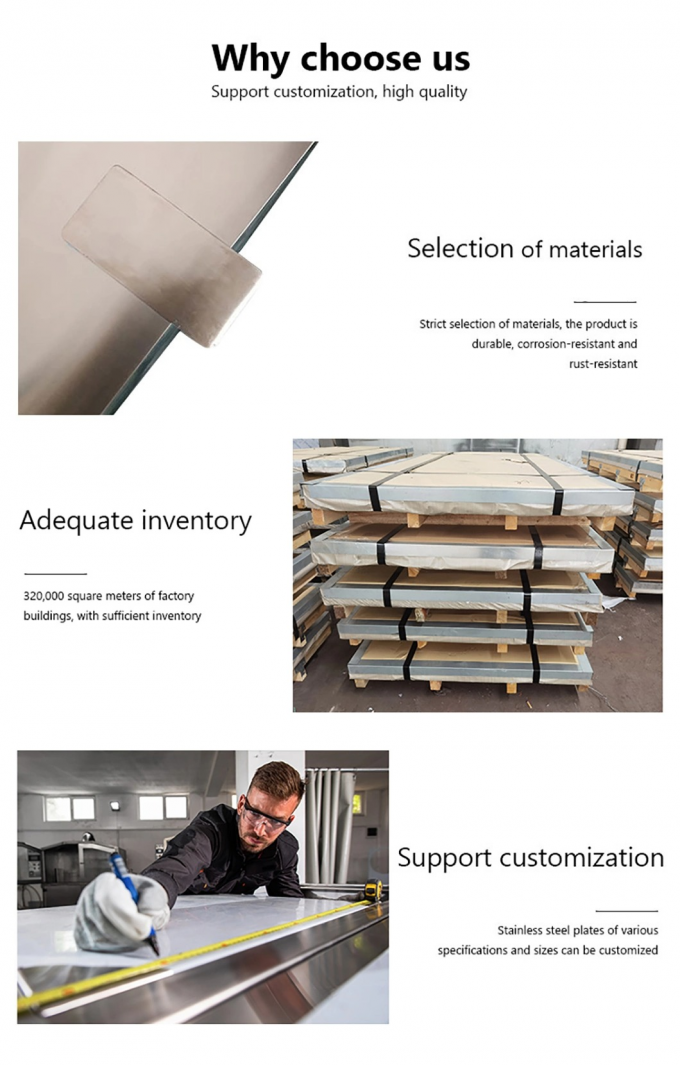 3mm Cold Rolled 316 Grade Metal Plates Stainless Steel Sheets with 2B ...